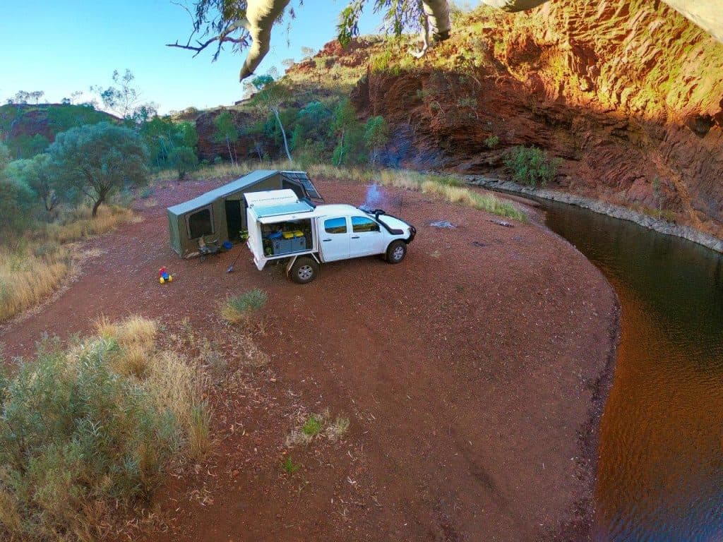 Kalgan Pool in the Pilbara; the best free camp we’ve stayed at