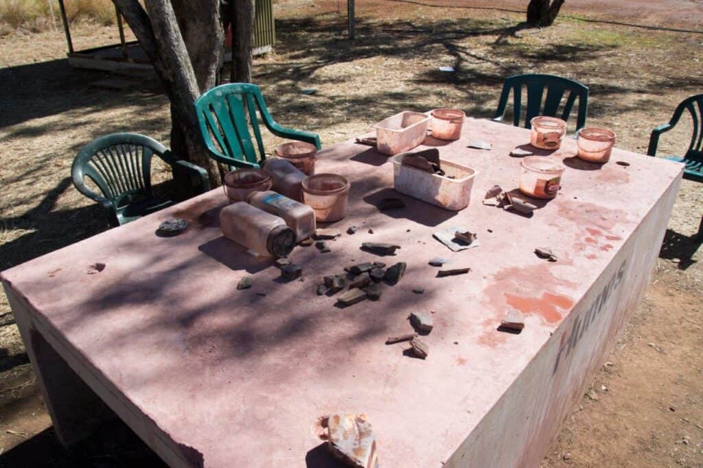 Unique camping in the NT; Zebra Rock Mine