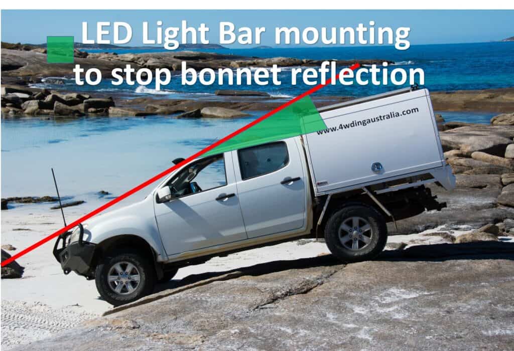 How to stop your LED Light bar shining on the bonnet