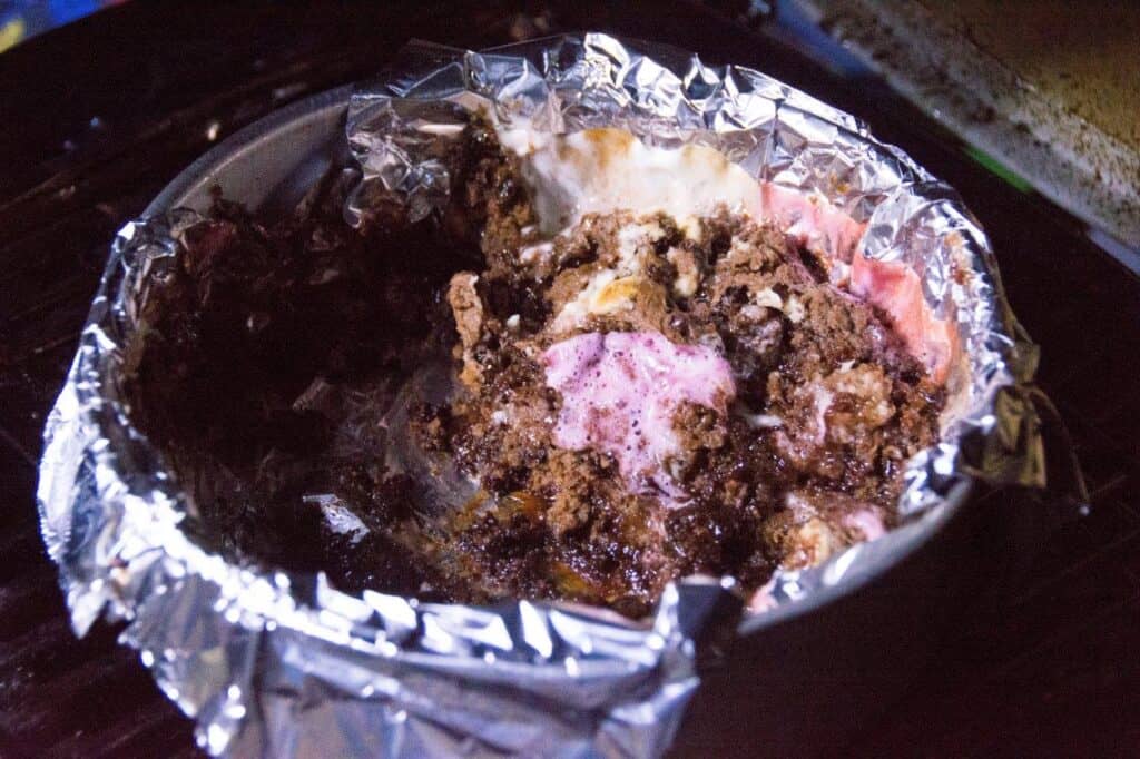 Chocolate and Marshmallow Damper (yes, its amazing)