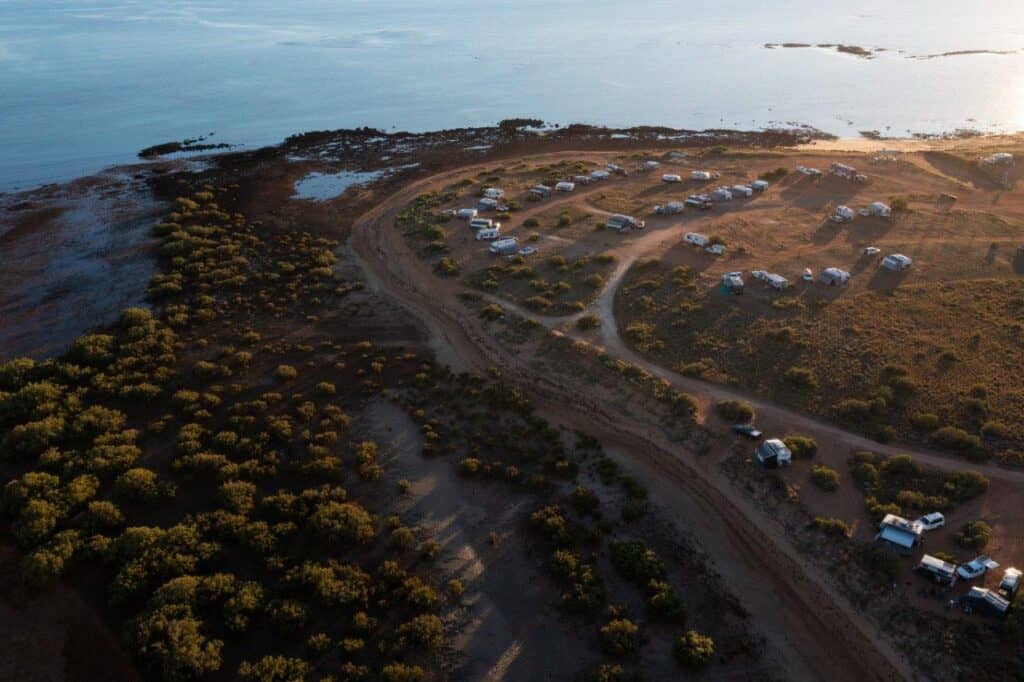 40 Mile Beach; unbelievable coastal camping near Karratha