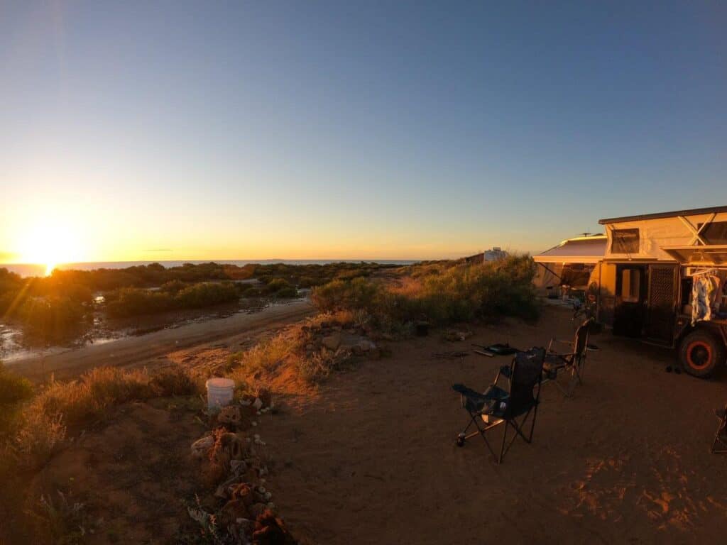 40 Mile Beach; unbelievable coastal camping near Karratha