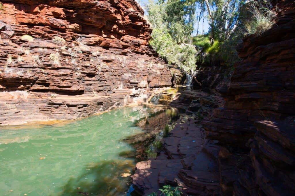 Kalamina Gorge; the easiest walk in Karijini National Park