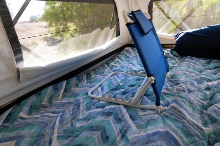 Adjustable Backrest for our Hybrid Camper