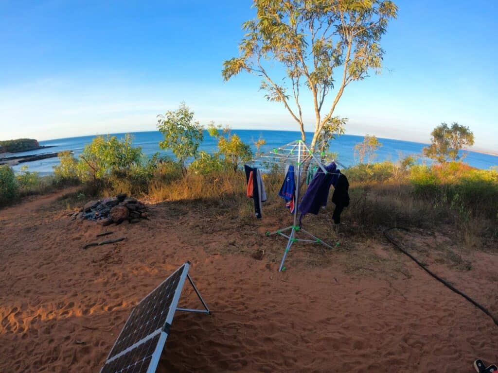 Portable Clothes Line; options for drying camping washing
