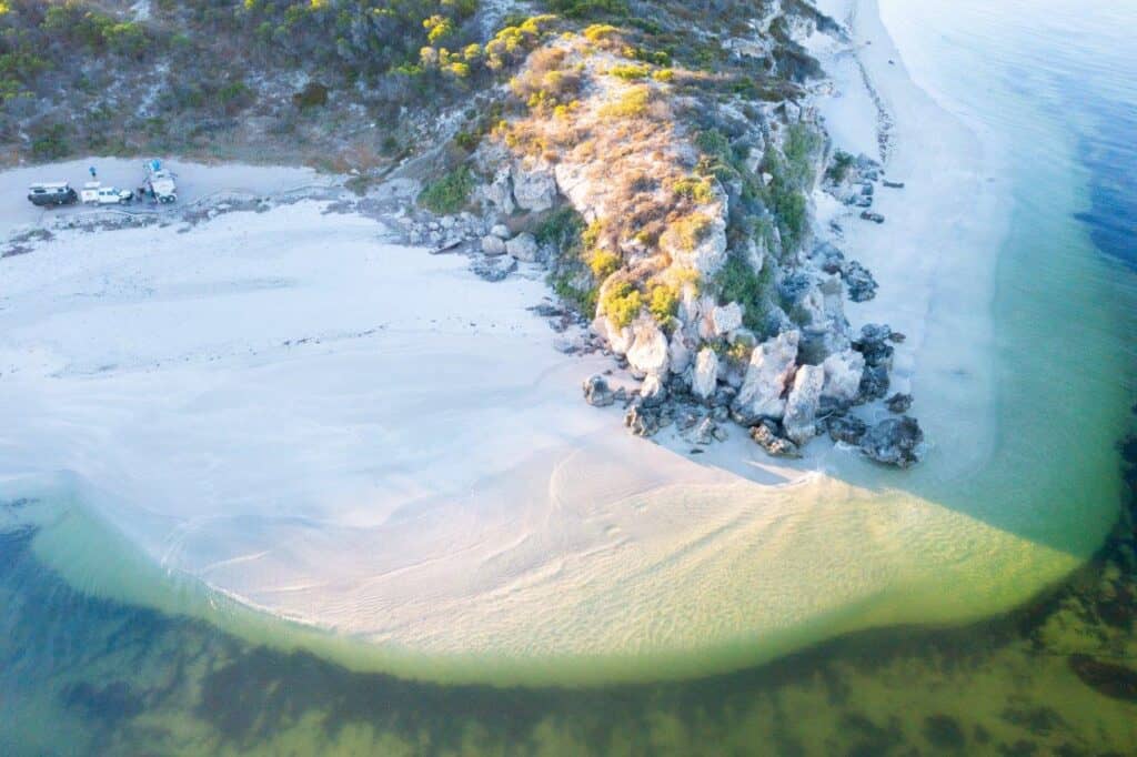 Freshwater Point; perfect, protected beachfront camping
