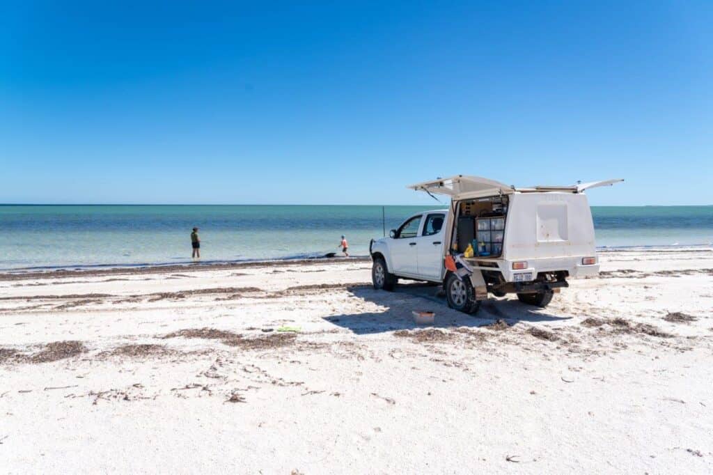 Goulet Bluff in Shark Bay; pristine coastline and camping