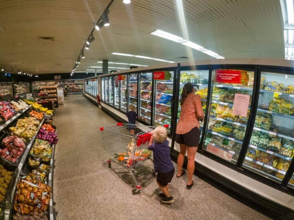 Lap of Australia; how often do we shop for food?
