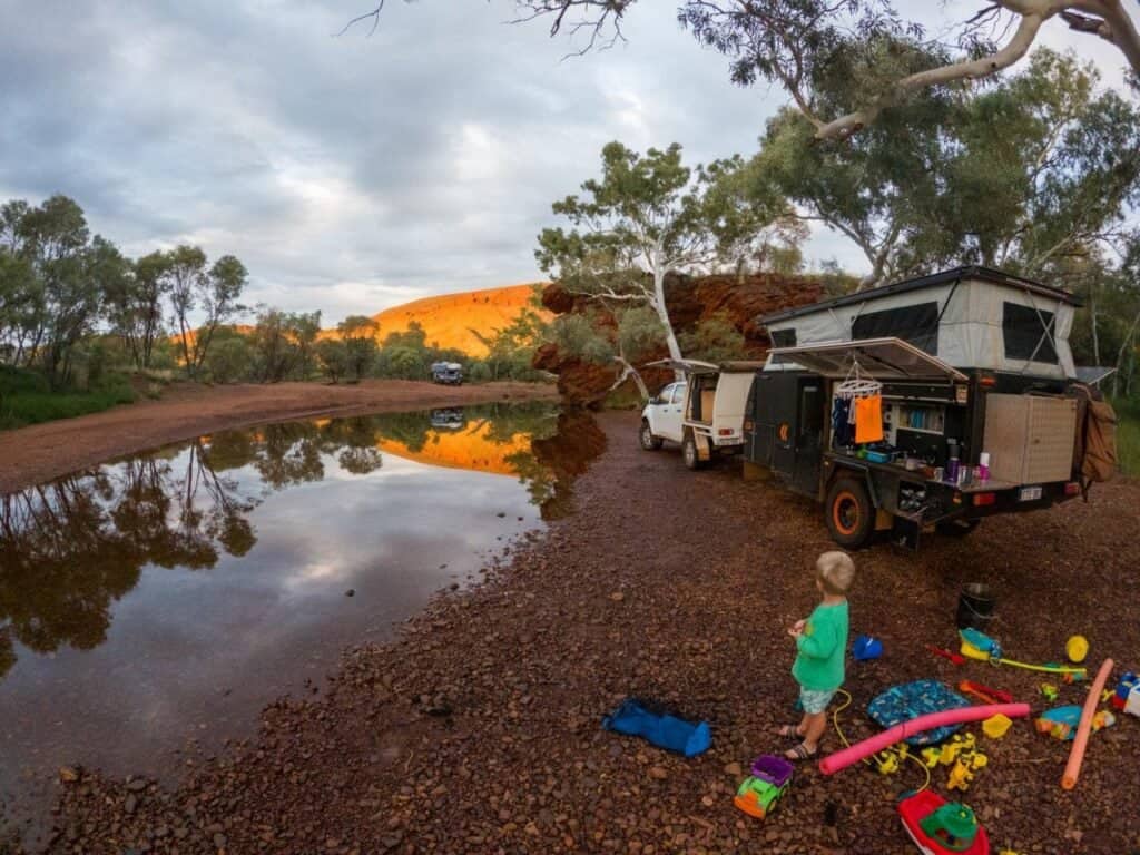 Tiger Eye Pool; amazing free camping near Tom Price
