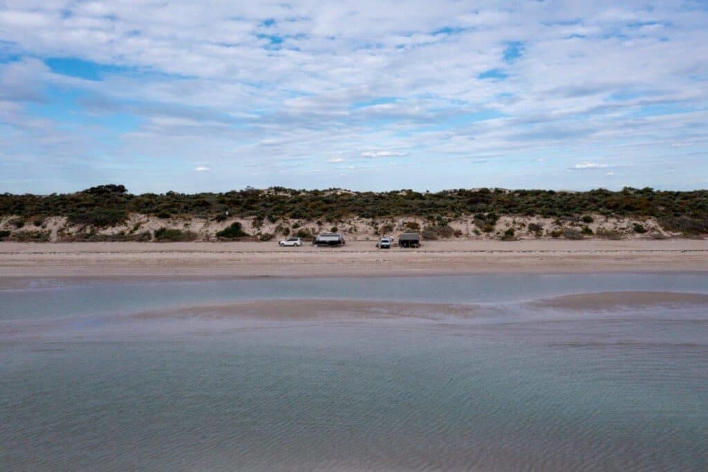 Perlubie Beach; amazing beach camping near Streaky Bay