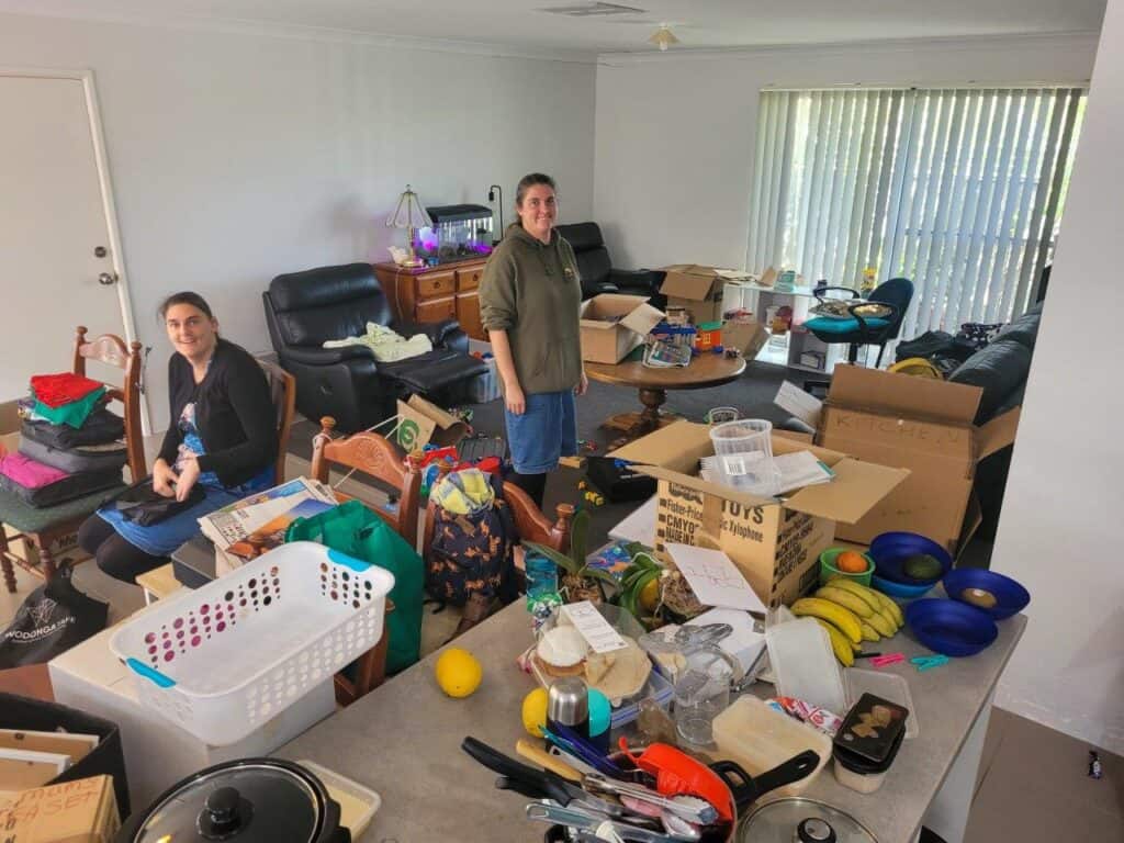 Packing the house to travel Australia