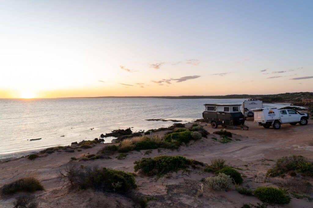 Perlubie Beach; amazing beach camping near Streaky Bay