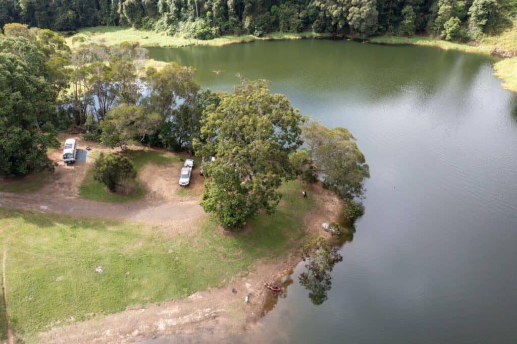 Lake Proserpine Camping; beautiful, waterfront views