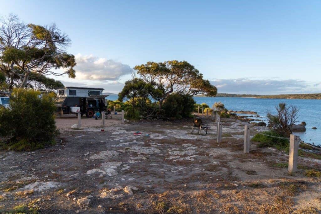 Fisherman Point; great camping in Lincoln National Park