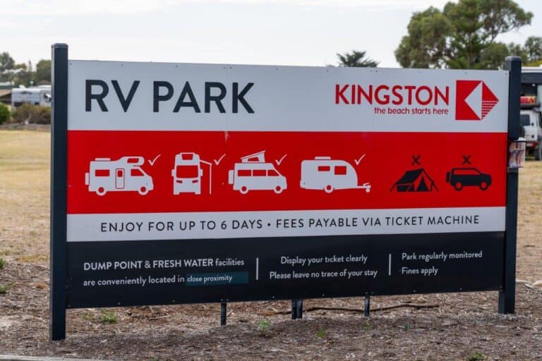 Kingston RV Park; great, low cost camping near the beach