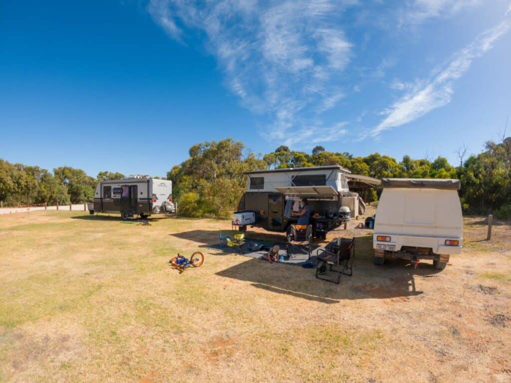 42 Mile Crossing Campground in the Coorong
