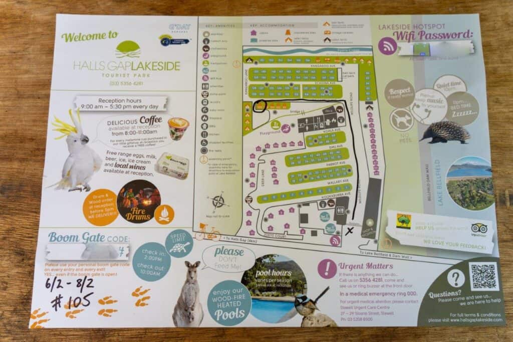 Halls Gap Lakeside Tourist Park; our favourite so far