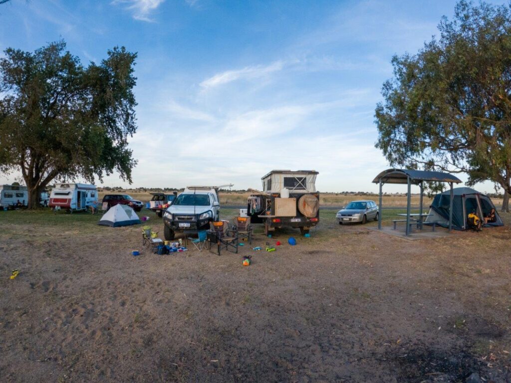 Meredith Park Campground on Lake Colac