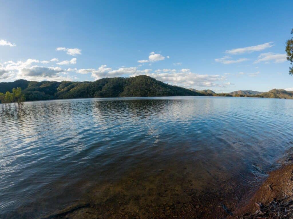 Lakeside Campground on Lake Eildon, with stunning views