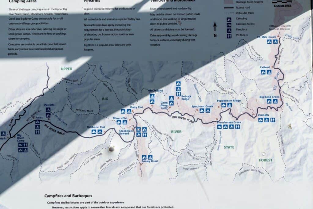 Big River State Forest Camping; pristine creek side camps