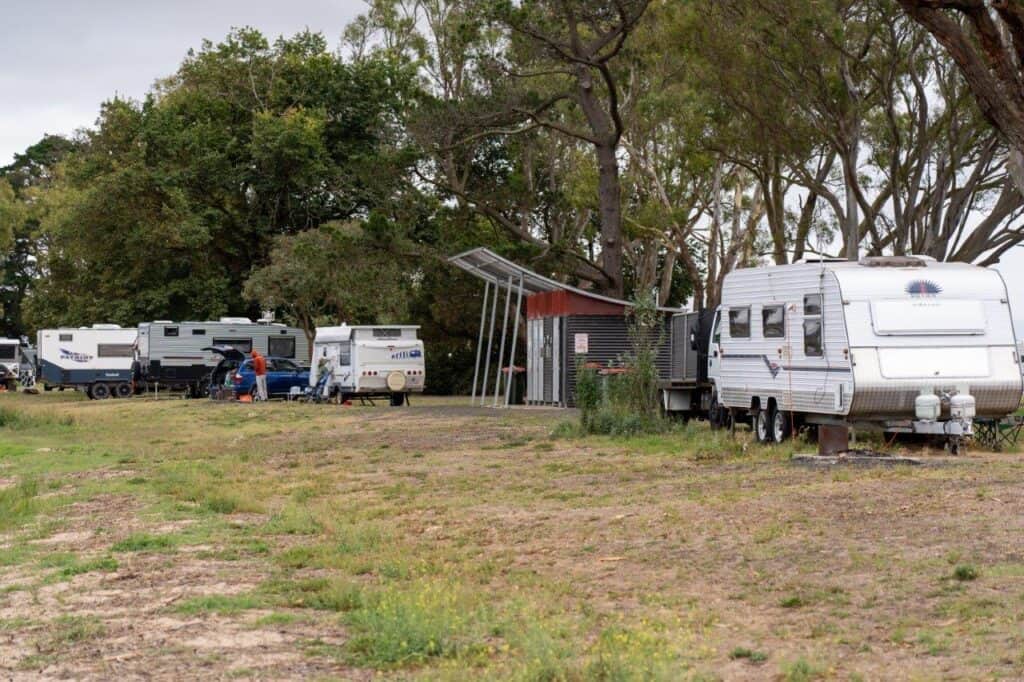 Meredith Park Campground on Lake Colac
