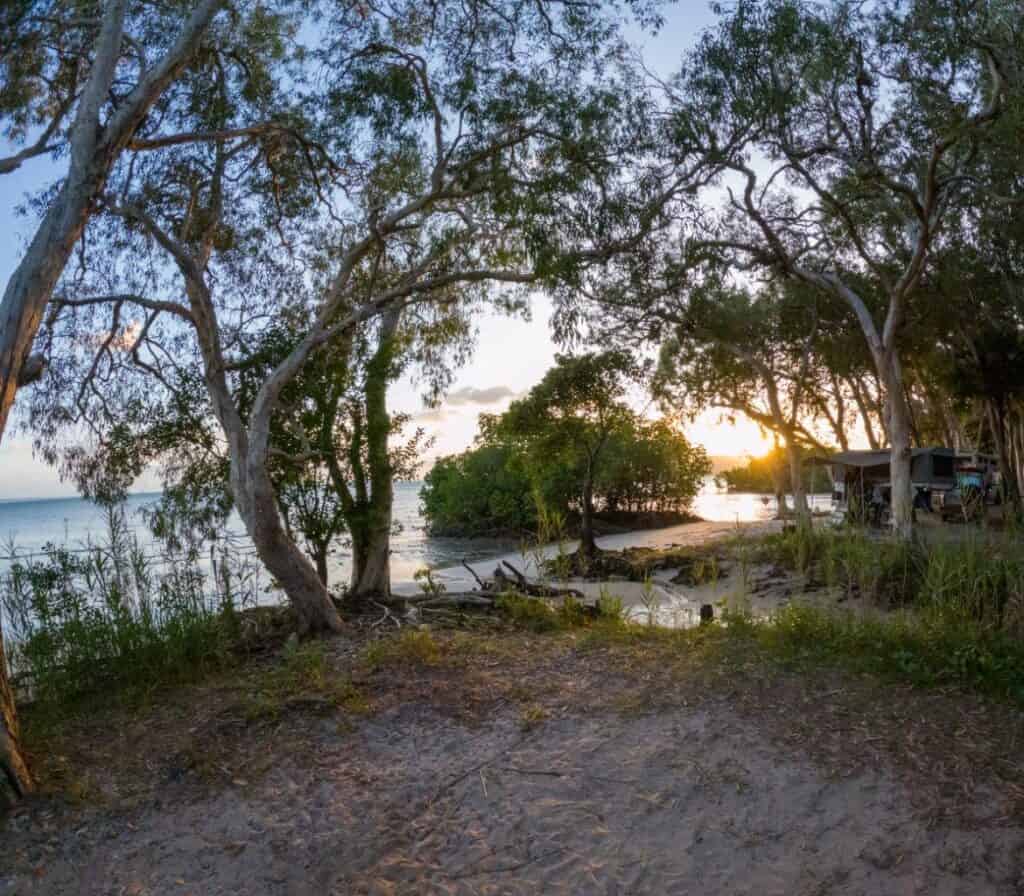 Elim Beach; unbelievable, protected beach camping near Cooktown