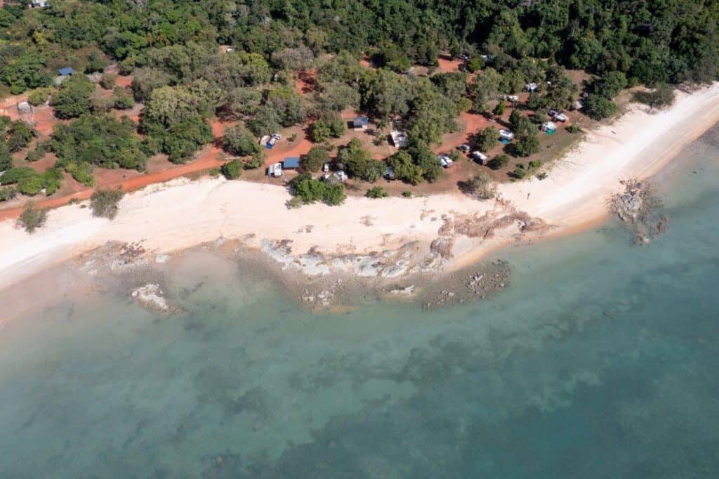 Alau Beach; insane beach front camping at Cape York