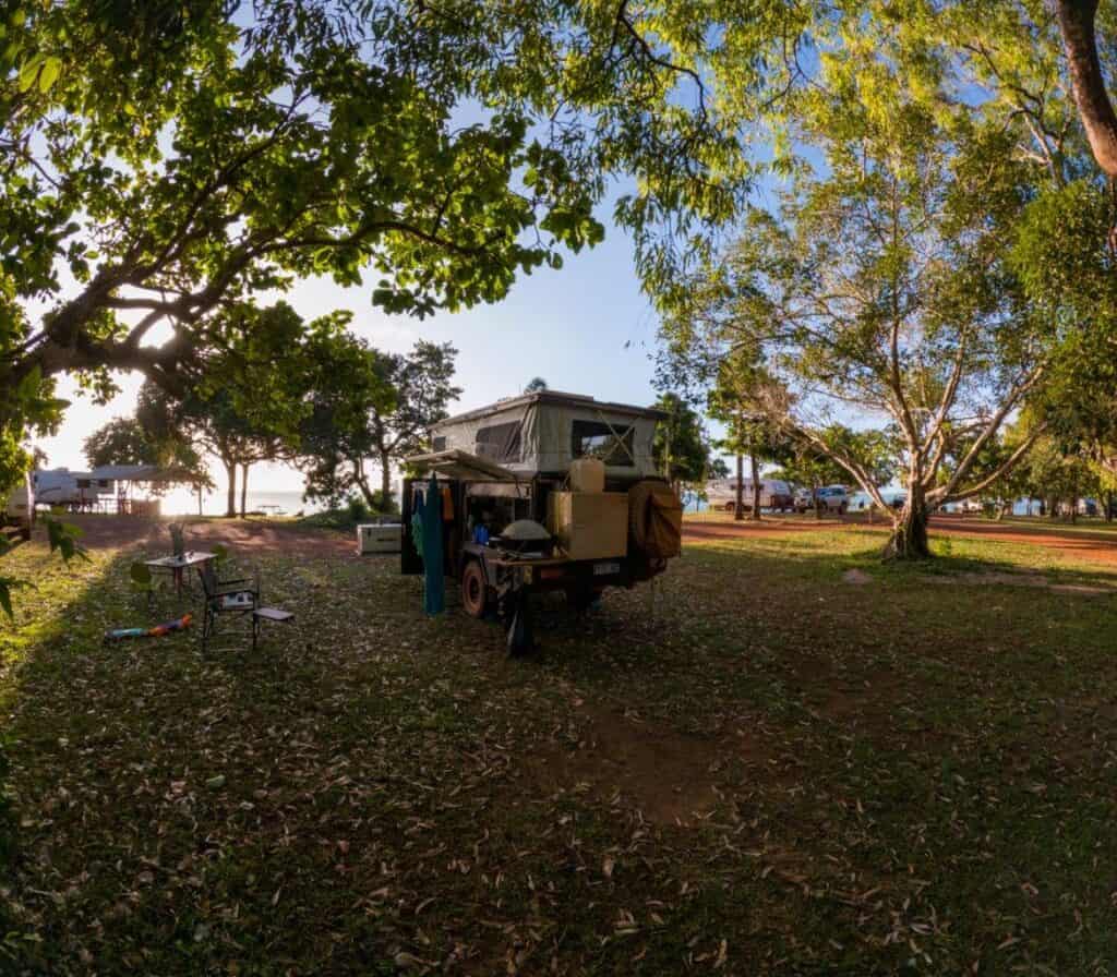 Alau Beach; insane beach front camping at Cape York