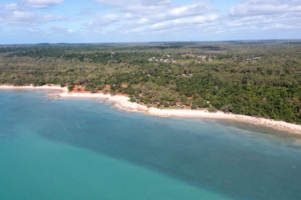 Alau Beach; insane beach front camping at Cape York