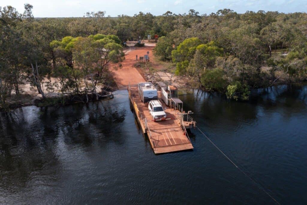 Jardine River Ferry; Crossing to get to Cape York