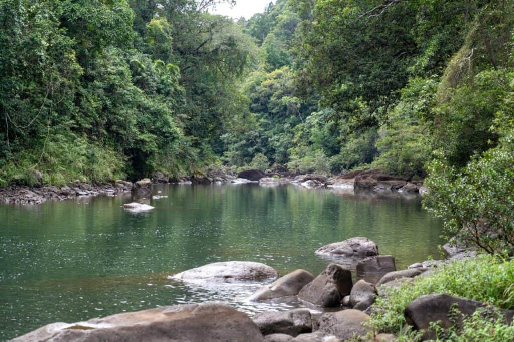 Tully Gorge; spectacular Queensland waterfalls and camping