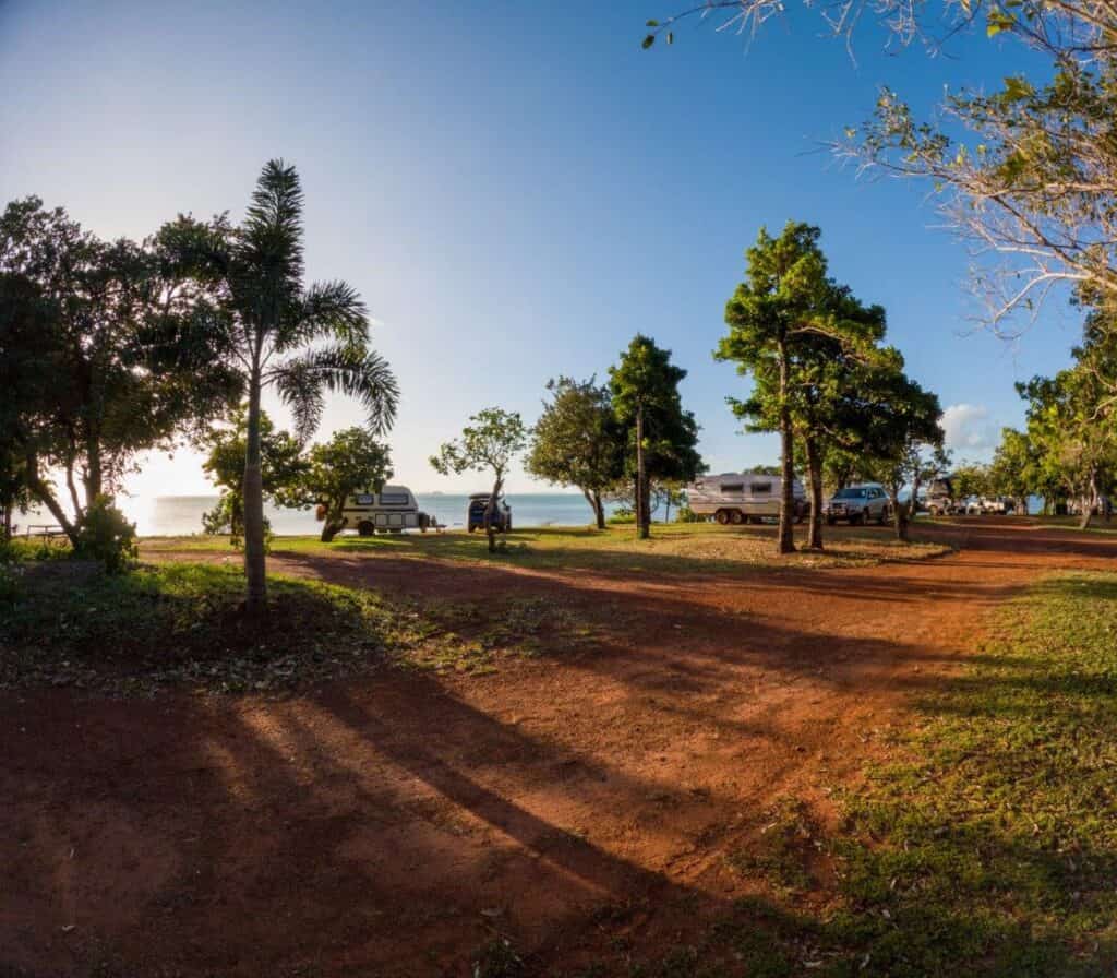 Alau Beach; insane beach front camping at Cape York