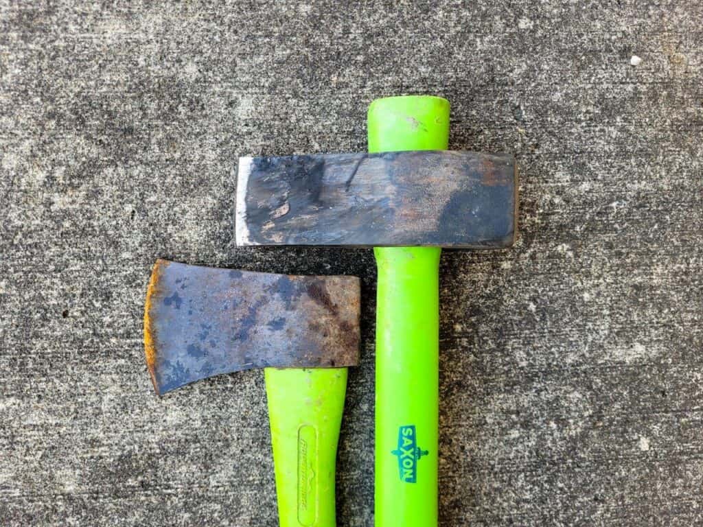 Block splitter vs axe; ditch the axe for camping