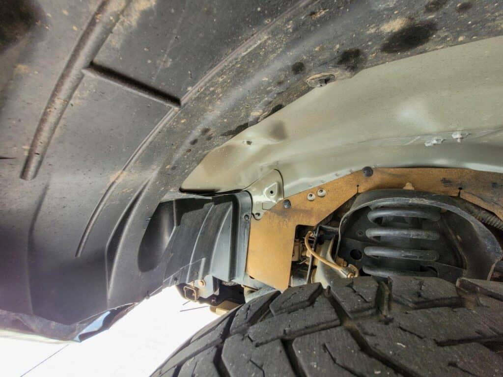 Dmax inner guards repaired under warranty