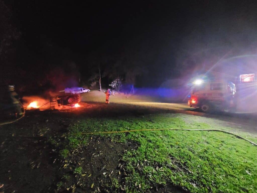 12V fires; a camper trailer burnt to the ground- 4WDing Australia