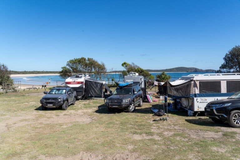 Point Plomer; brilliant but busy NSW coastal camping - 4WDing Australia