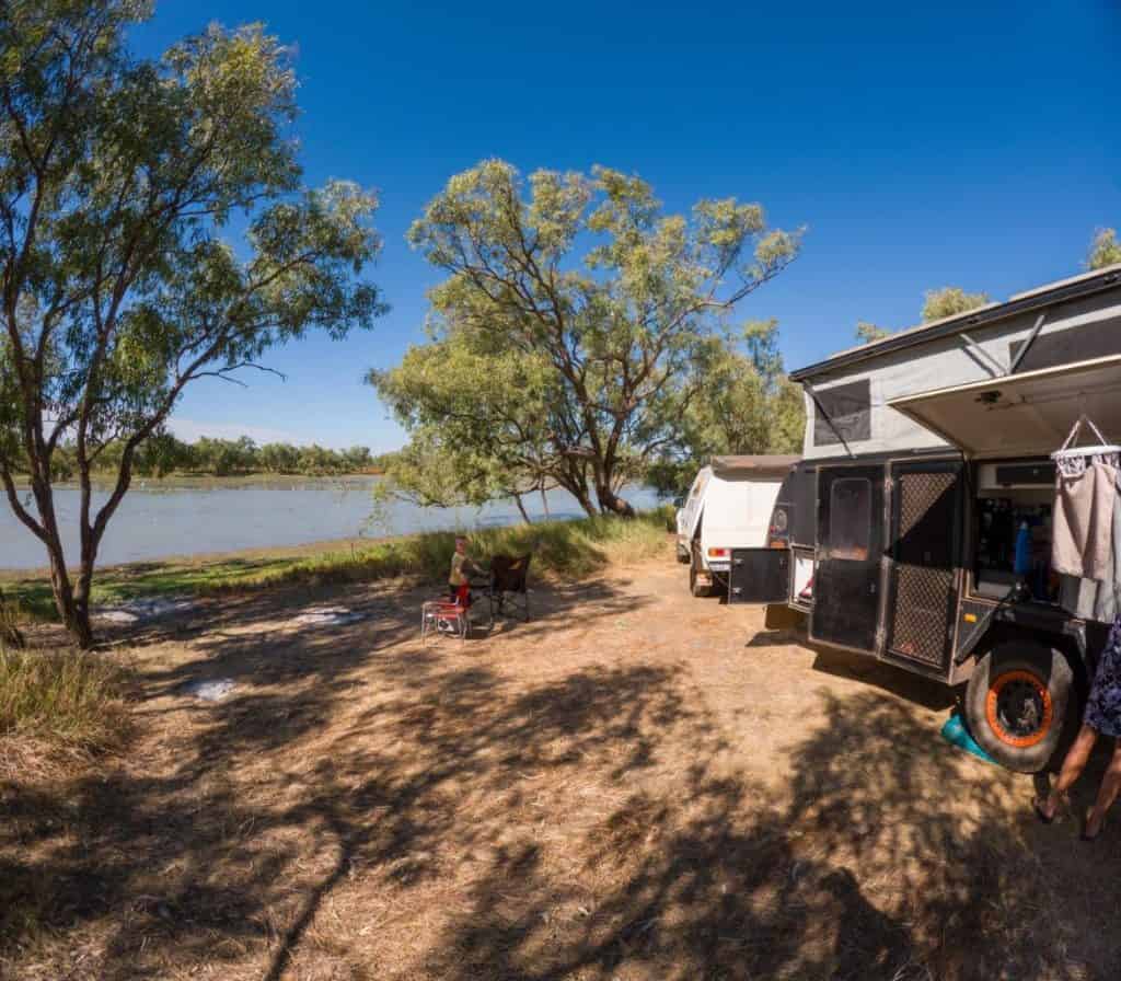 Camooweal Billabong; epic free camping - 4WDing Australia